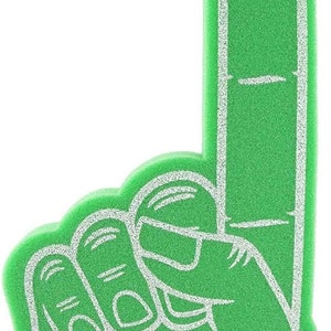 Blank Foam Fingers! 18" Tall - Red - Blue - Green - Purple - Maroon ...