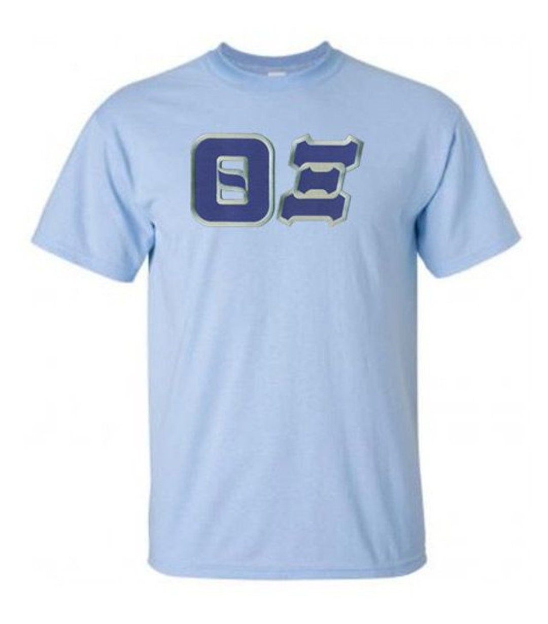 Theta Xi Fraternity Lettered Tee - Etsy