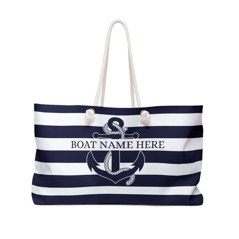 Blue Custom Boat Tote - Etsy