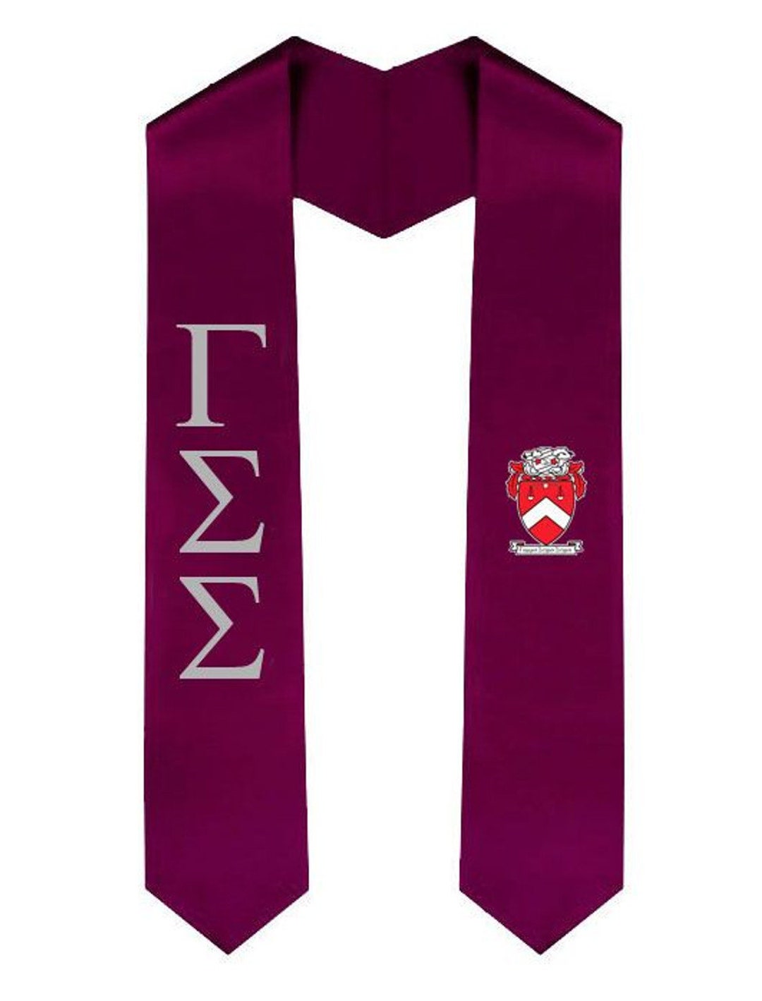 Gamma Sigma Sigma Greek Lettered Graduation Sash Stole With Crest - Etsy