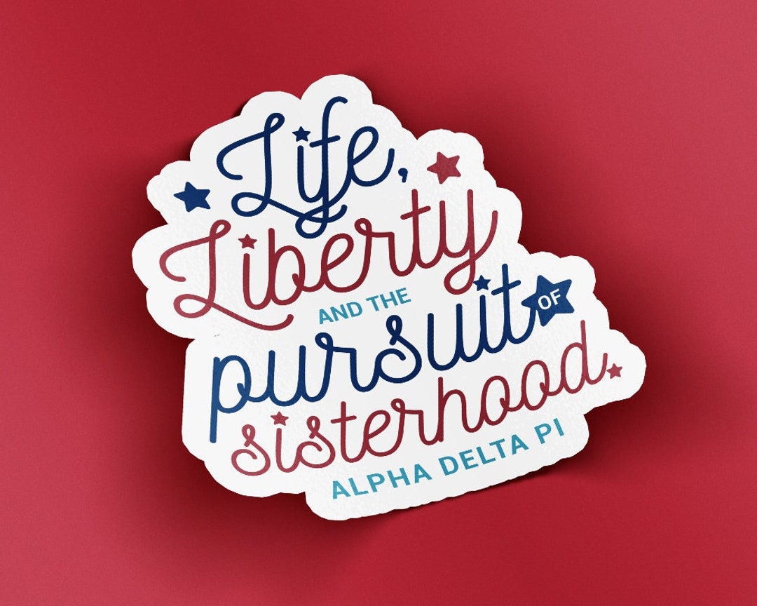 Adpi Alpha Delta Pi Sisterhood Sticker - Etsy