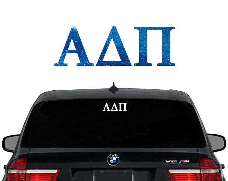Adpi Alpha Delta Pi Greek Letters Sorority Decal Laptop Sticker Car ...