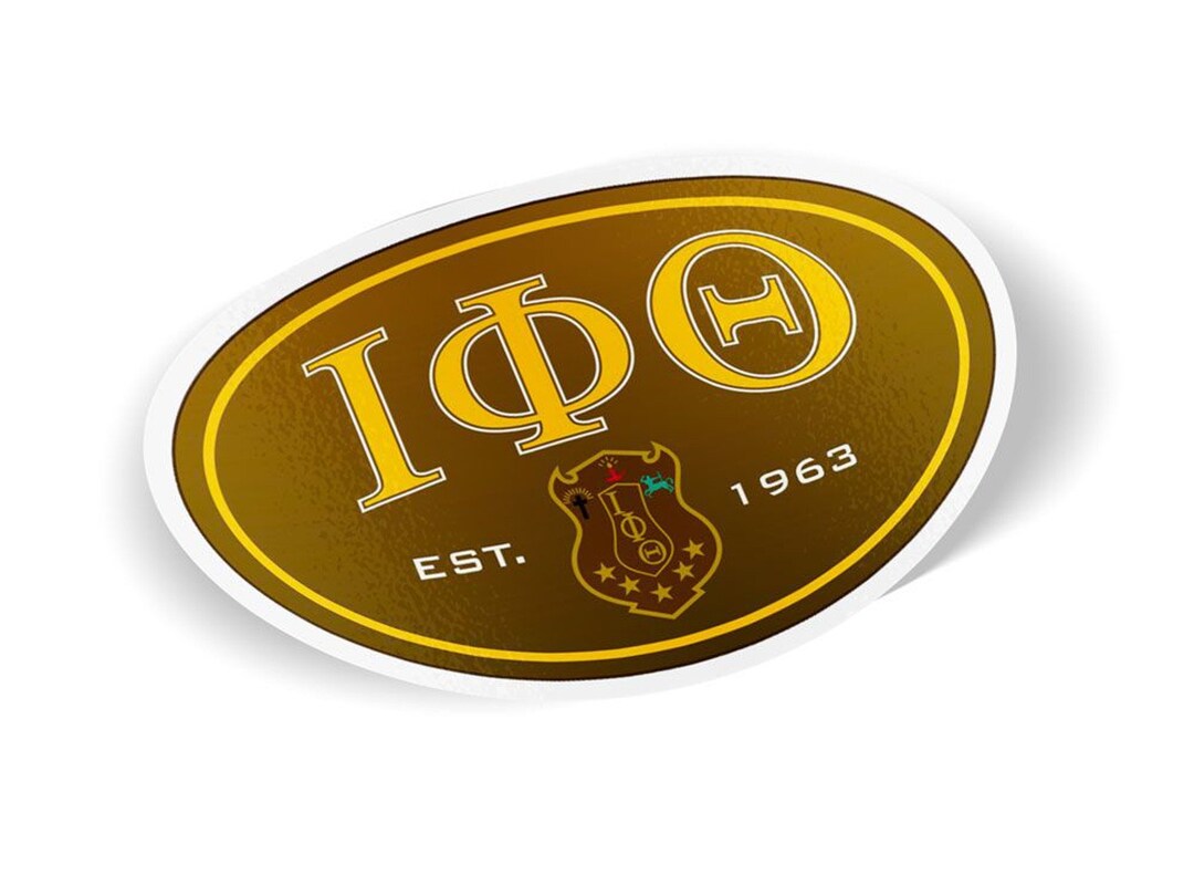 Iota Phi Theta Color Oval Decal - Etsy