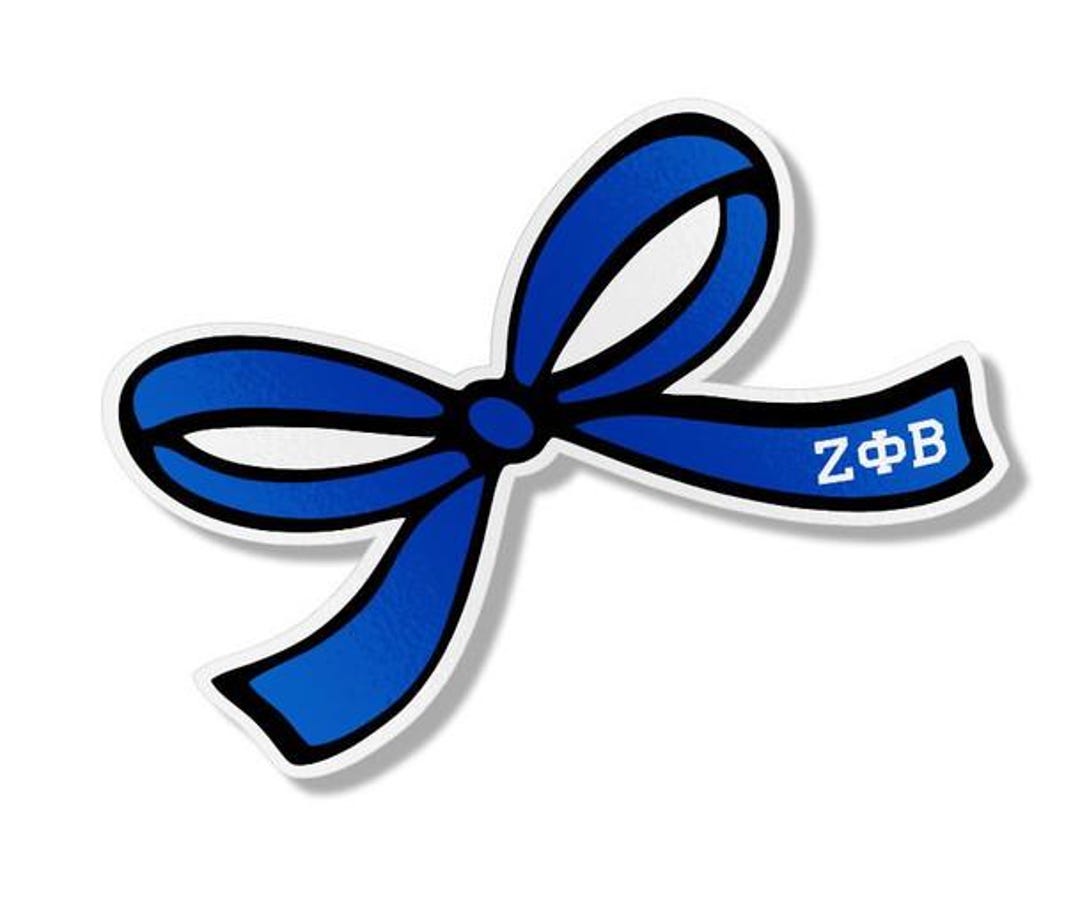 Zeta Phi Beta Pretty Bow Decal Sticker - Etsy