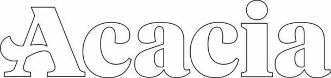 Acacia Greek Letter Window Sticker Decal - Etsy