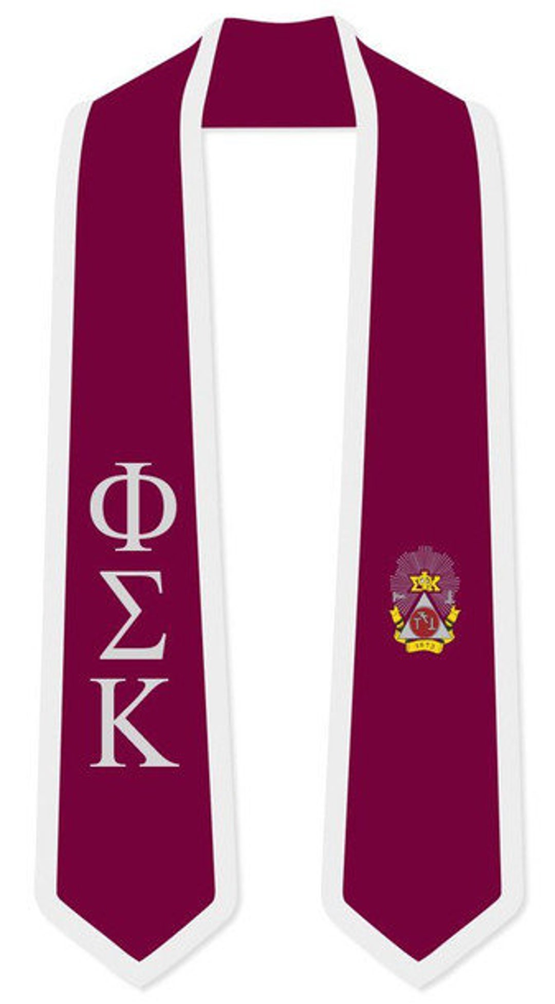 Phi Sigma Kappa Greek 2 Tone Lettered Graduation Sash Stole - Etsy