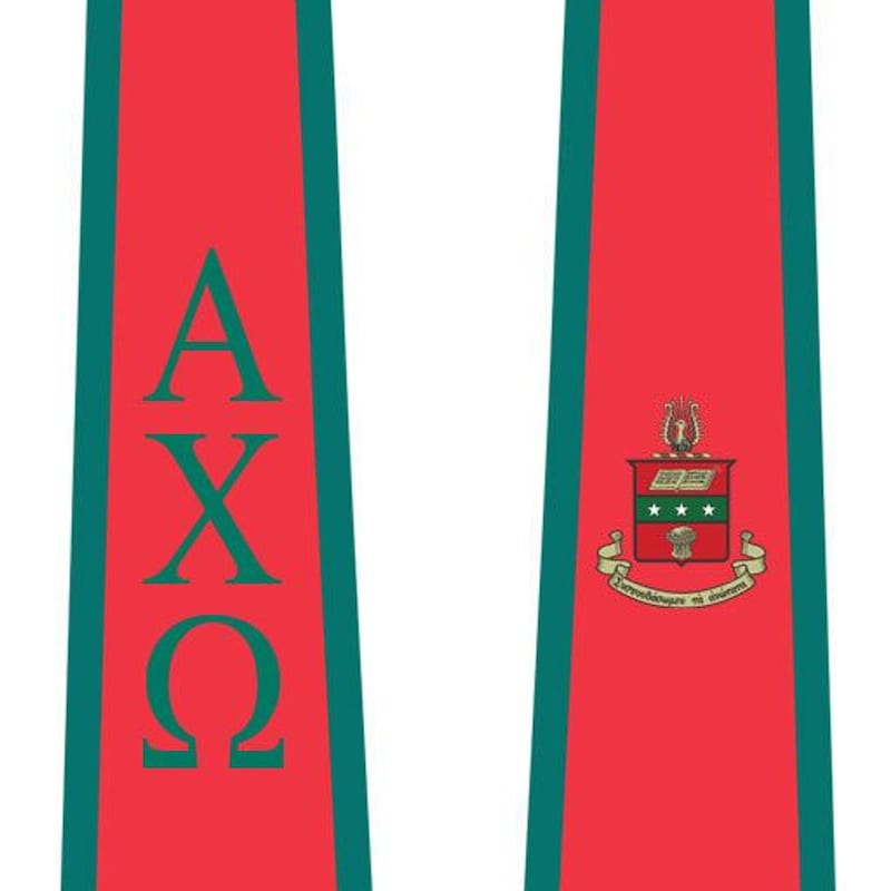 Alpha Chi Omega Graduation Stoles - Etsy