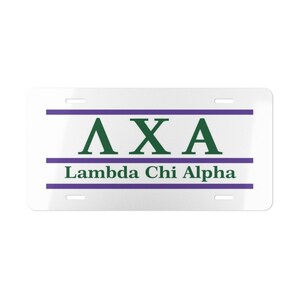 Lambda Chi Alpha Lettered Lines License Cover - Etsy