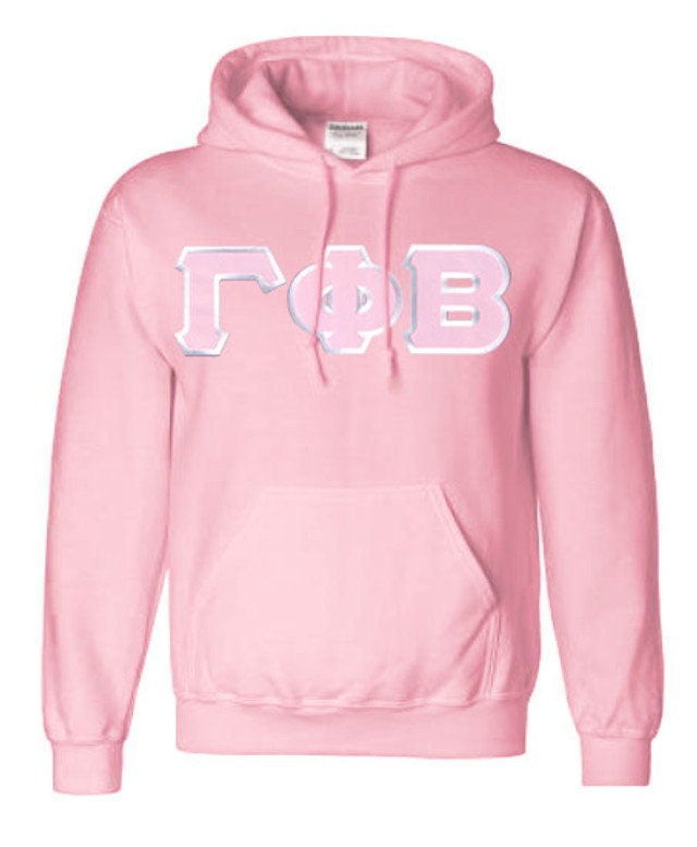 Gamma Phi Beta Lettered Hoodie - Etsy