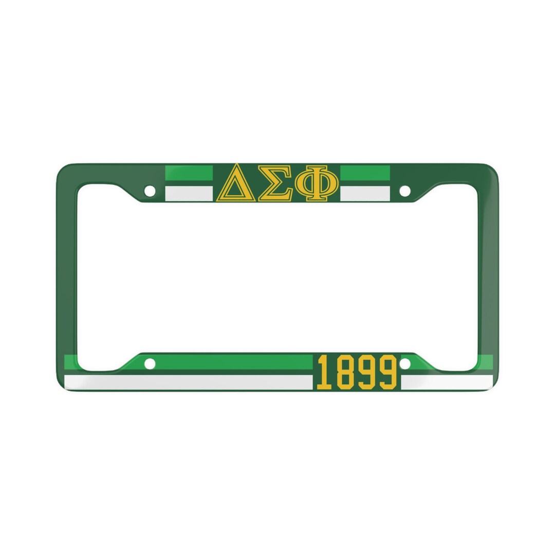 Delta Sigma Phi Year License Plate Frames - Etsy