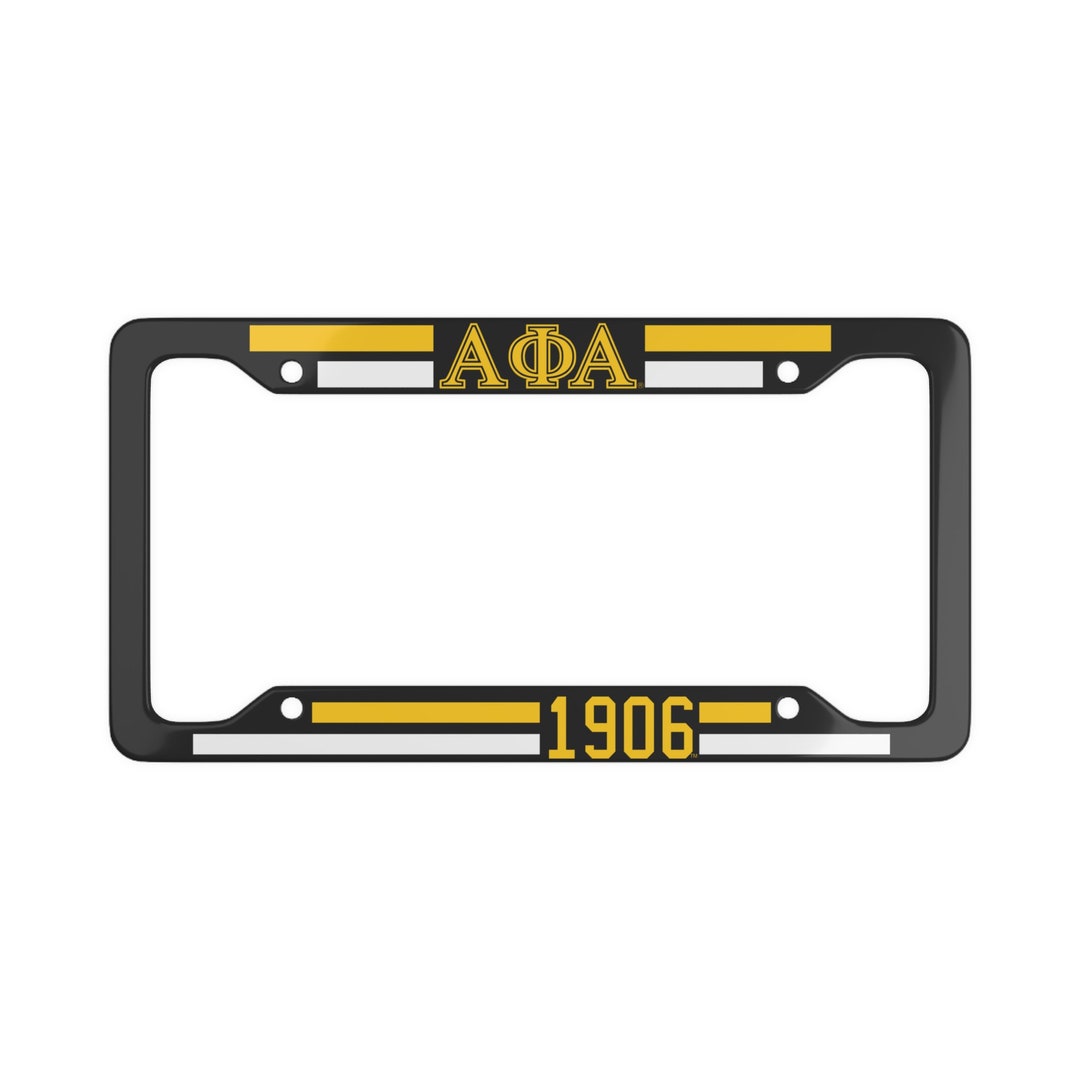 Alpha Phi Alpha Year License Plate Frames - Etsy