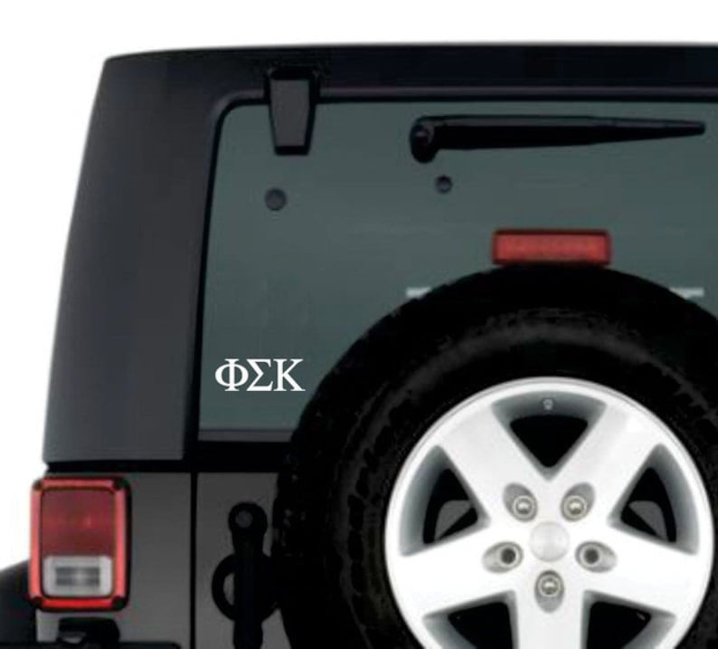 Greek Letter Window Decal - Etsy