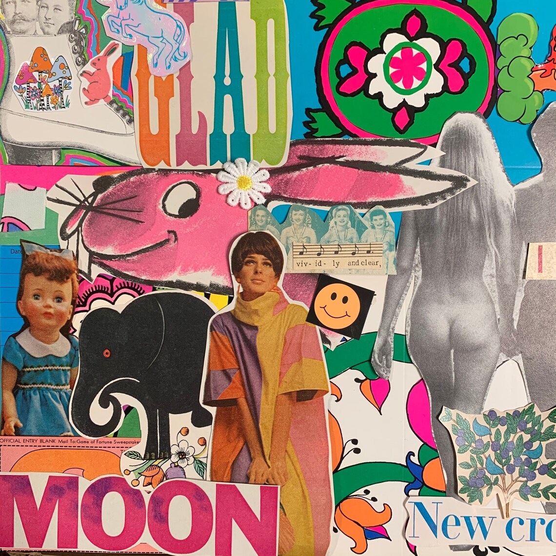 Psychedelic LSD 60s Vintage Collage Altered Art Junk Journal | Etsy