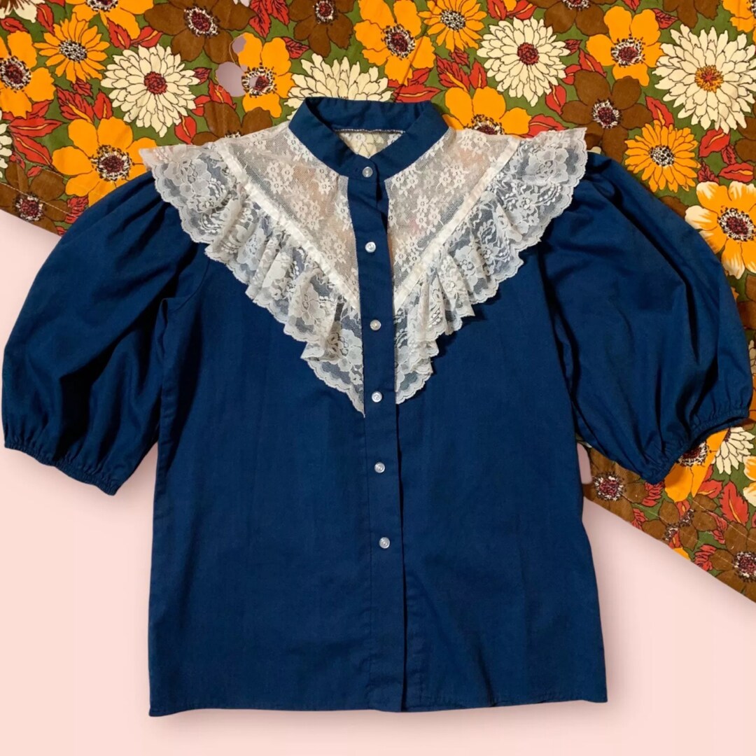 70s Western Style, Cottagecore Blouse, Hippie Shirt, 1970s Button Up - Etsy