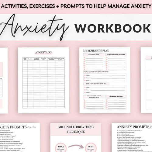 Anxiety Workbook - Etsy