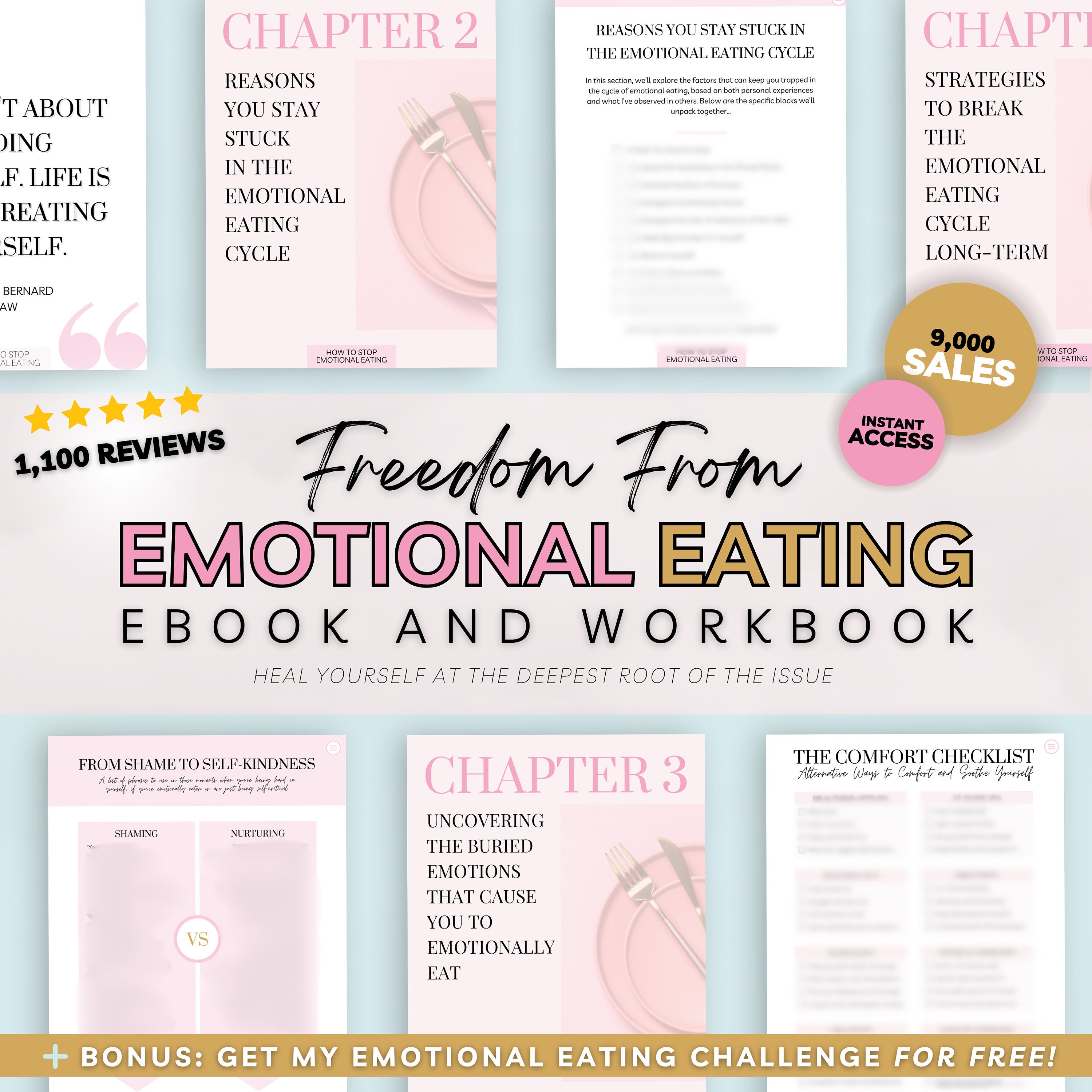 Freedom From Emotional Eating Ebook: Self-help Workbook (digital ...