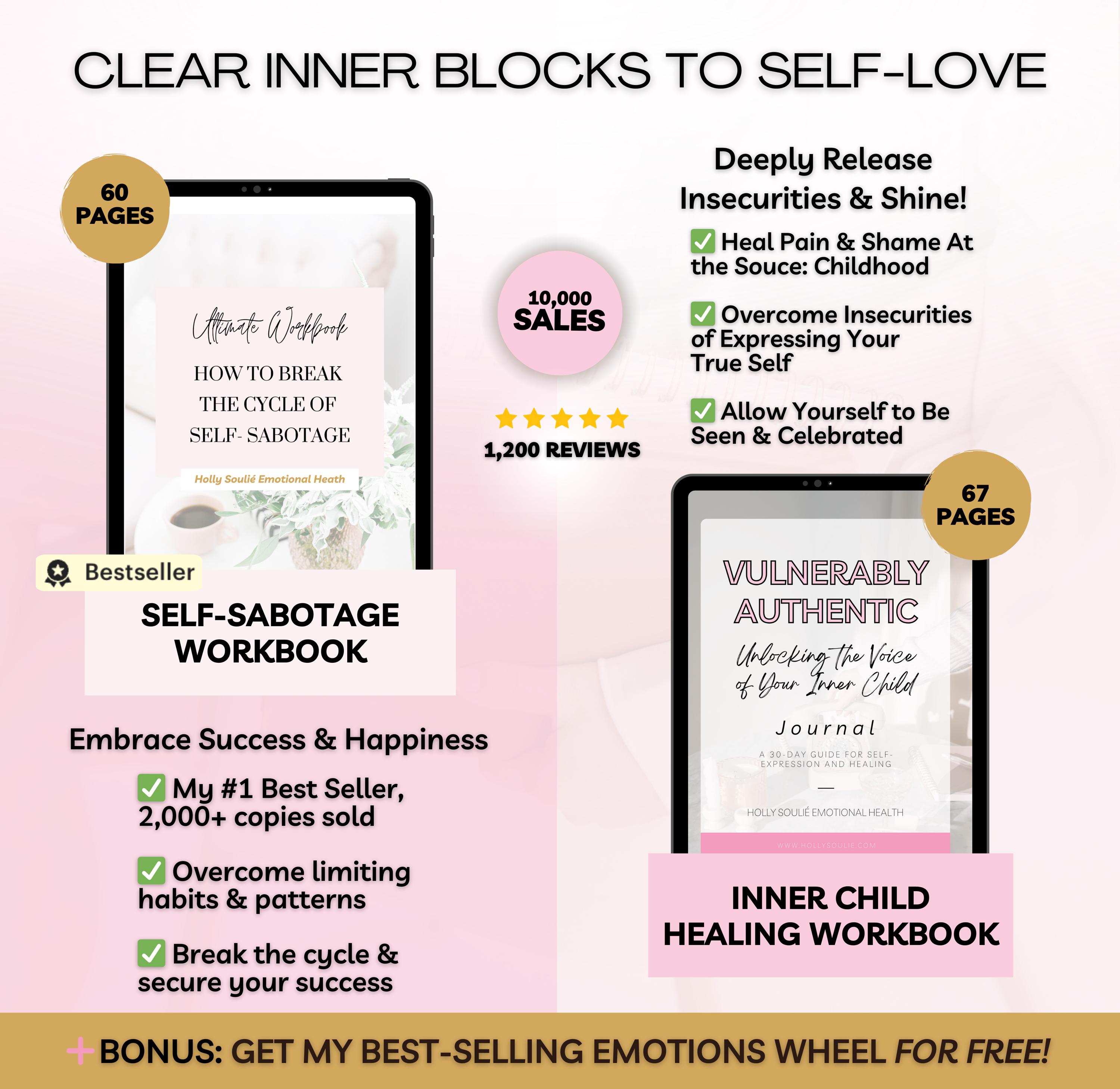 Self Love Healing Workbook Bundle: Confidence & Self-worth (digital ...