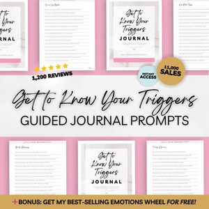 Get to Know Your Triggers Guided Journal Prompts, Why Am I Triggered ...