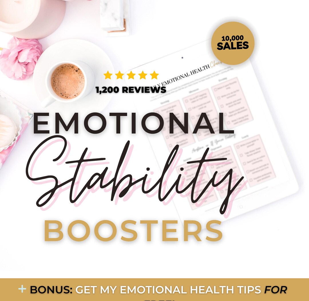 Emotional Stability Boosters, Mental Health Worksheet, Mindfulness ...