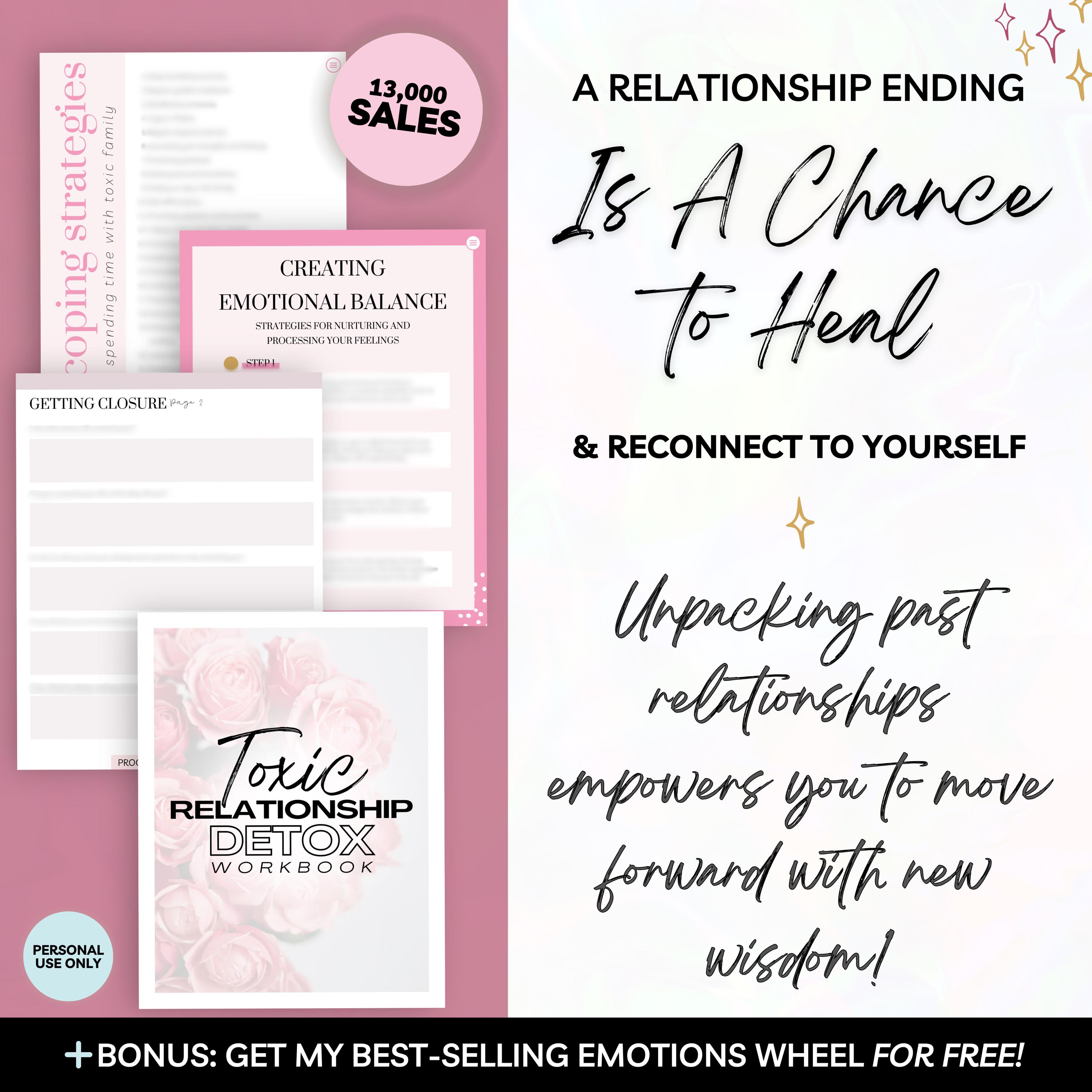 Breakup Recovery Workbook Bundle: Guided Journal for Healing After ...