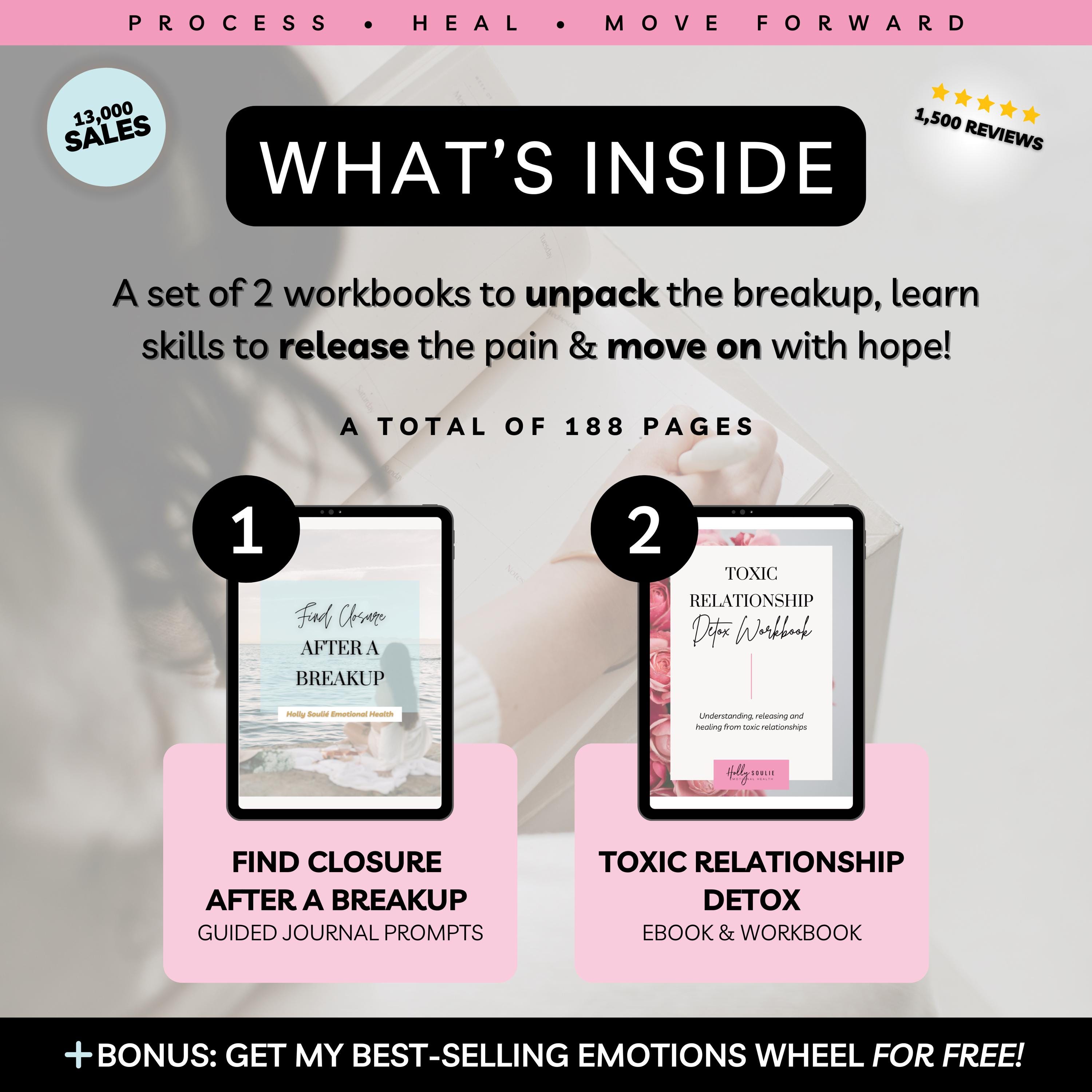 Breakup Recovery Workbook Bundle: Guided Journal for Healing After ...