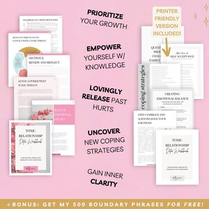 Toxic Relationship Detox Workbook, Healing From Toxicity Digital ...