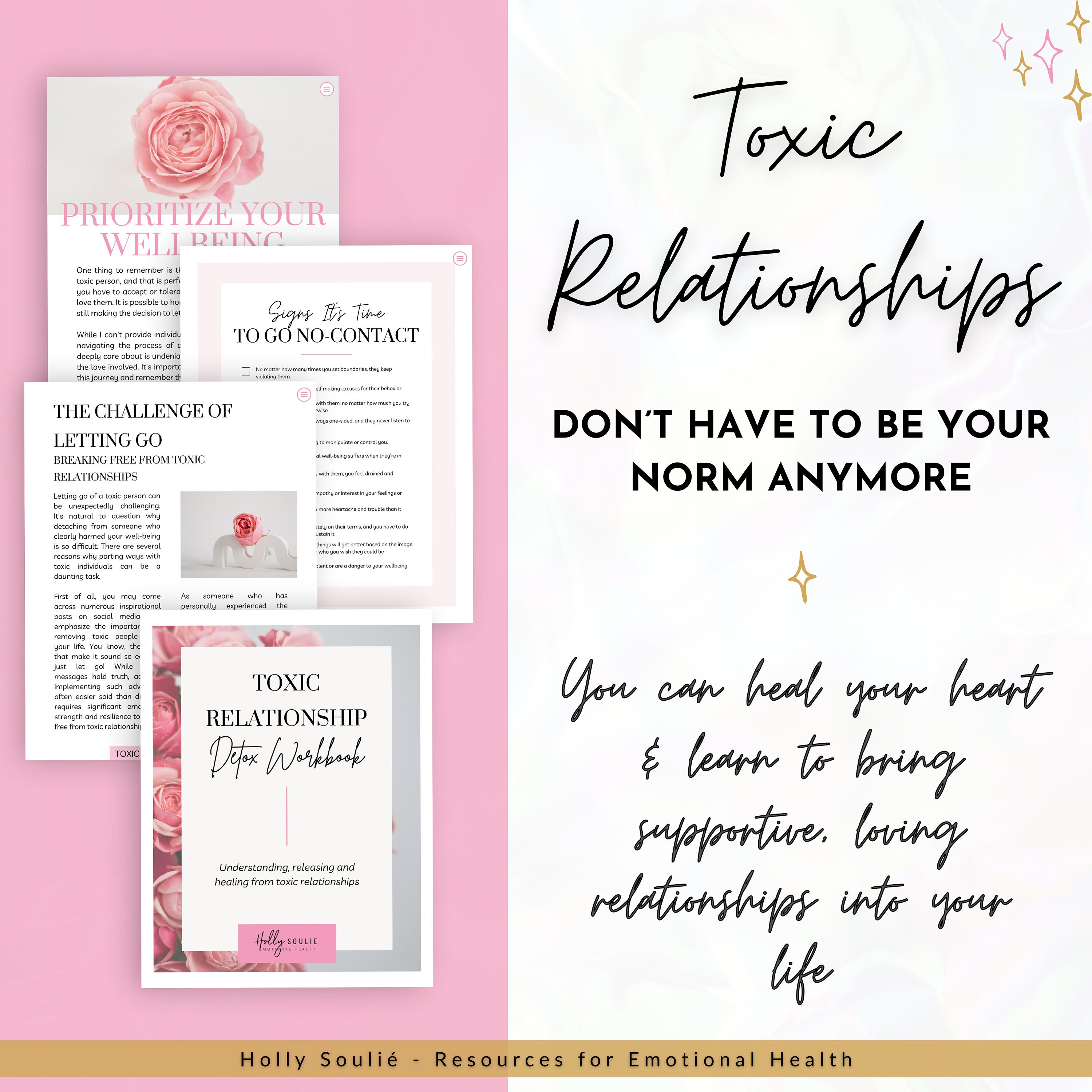 Toxic Relationship Detox Workbook, Healing From Toxicity Digital ...