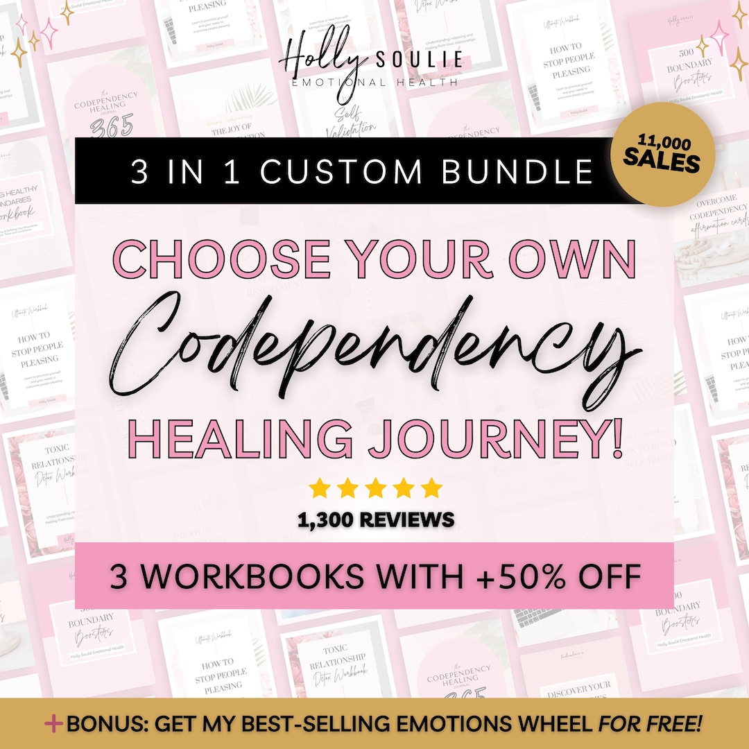 Custom Codependency Workbooks, Codependency Self Care Ebook, Goodnotes ...