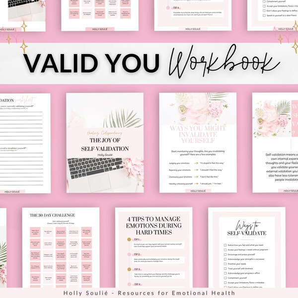 Self Validation Worksheets - Etsy