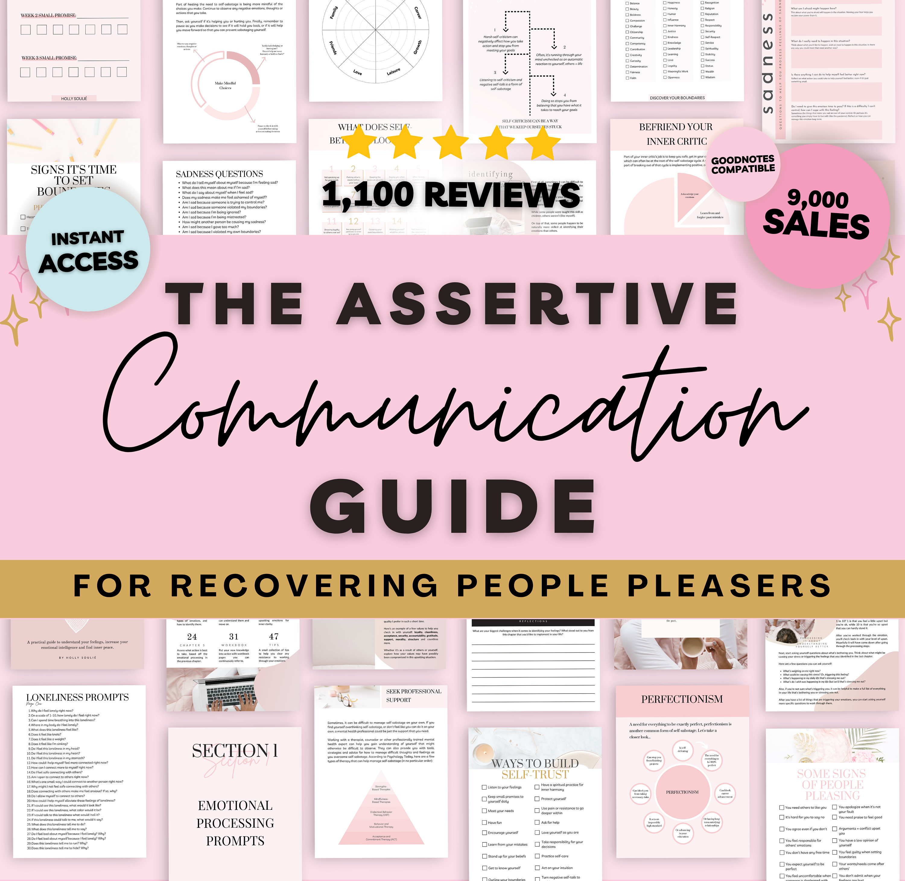 Assertive Communication Guide: People Pleasing Workbook for Women (PDF ...