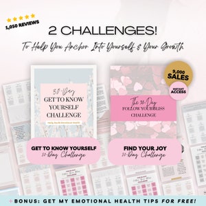 Find Yourself Journal Prompts Bundle, Self-discovery & Self-help ...