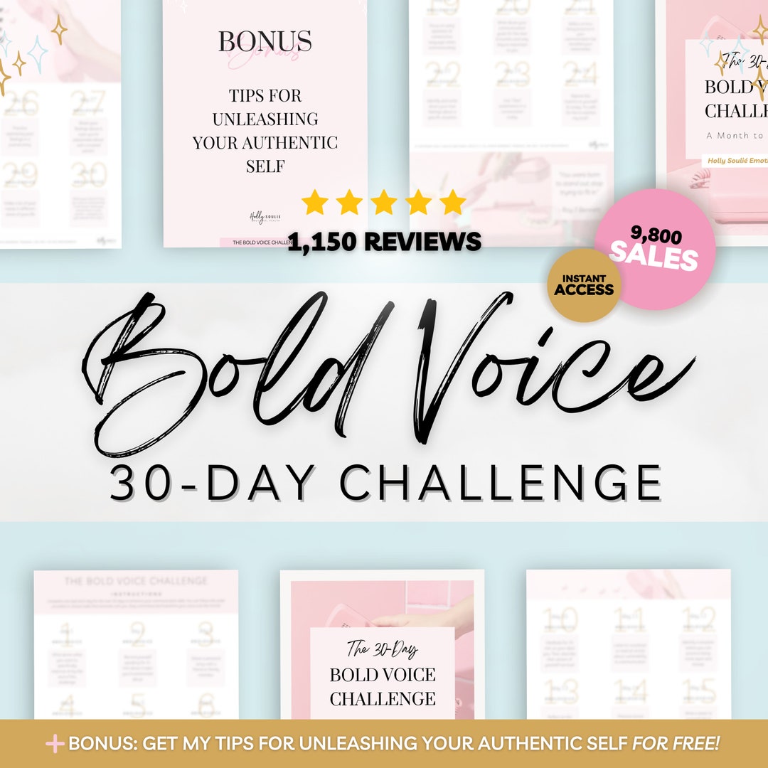 Bold Voice 30 Day Challenge, Assertive Communication Challenge ...