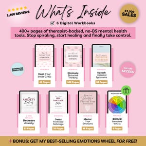 Mental Health Journal Bundle, Self Help Goodnotes Journal, Digital ...