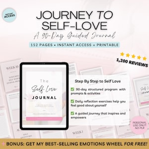 Self Love Healing Workbook Bundle: Confidence & Self-worth (digital ...