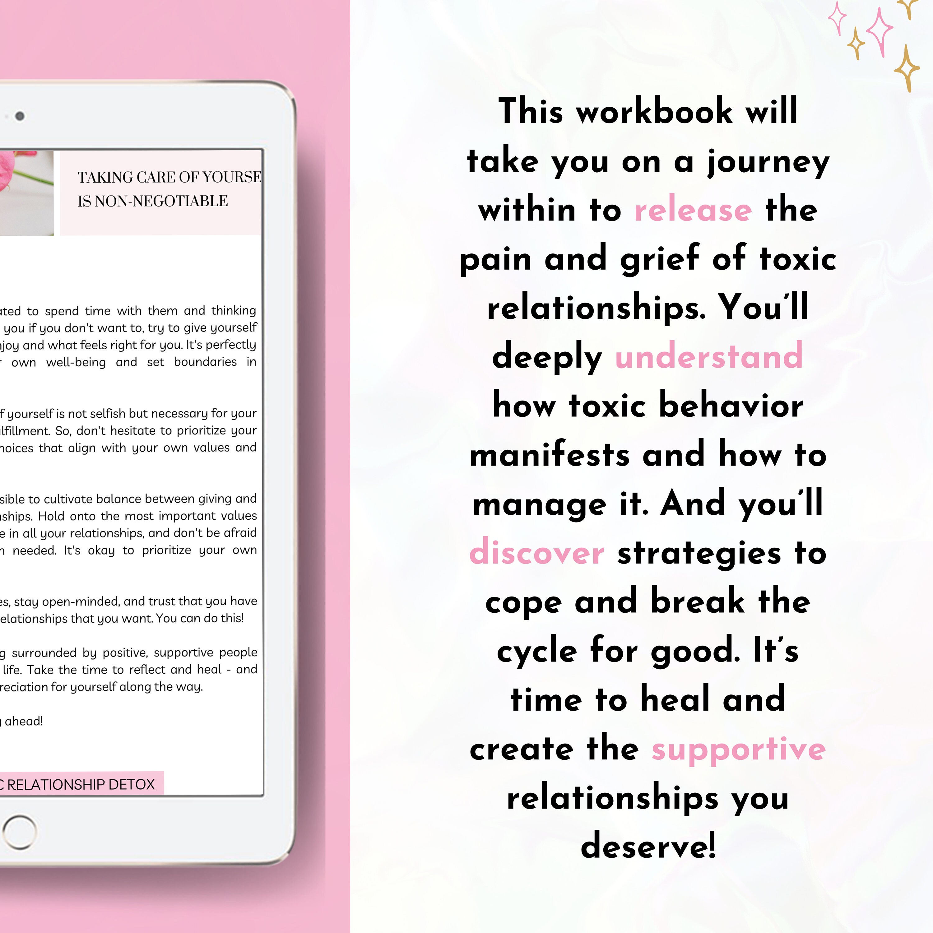 Toxic Relationship Detox Workbook Healing From Toxicity Digital