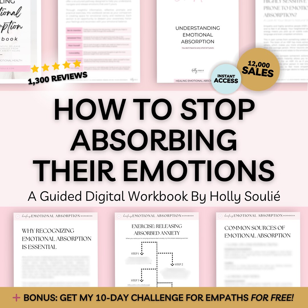 Emotional Boundaries Digital Workbook, Self Help Digital Download ...