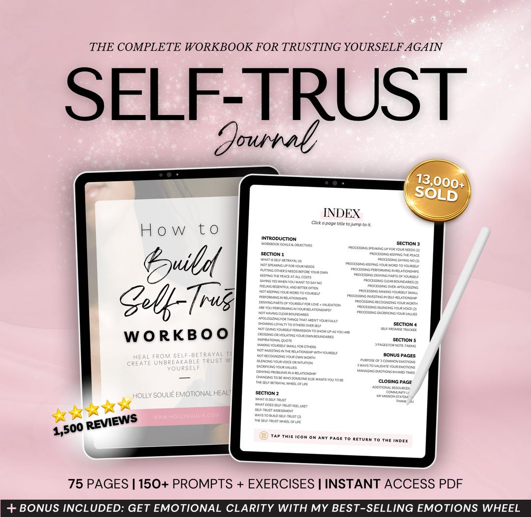 Self Trust Workbook: Guided Journal for Trusting Yourself Again ...