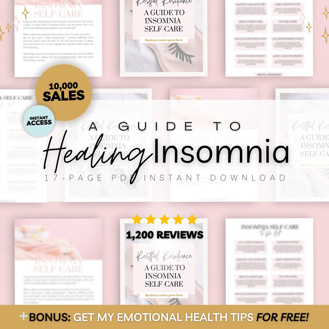 Guide to Healing Insomnia, Digital Sleep Therapy Guide, Insomnia ...