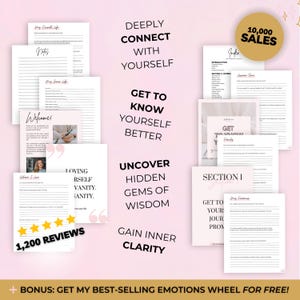 Get to Know Yourself Guided Journal Prompts, Digital Journal Goodnotes ...