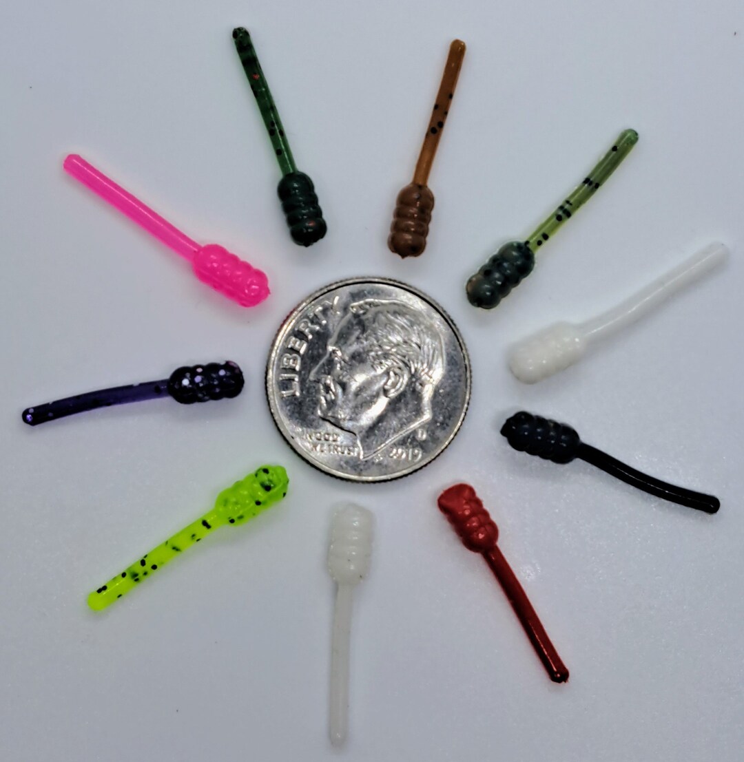 Panfish Plastics- 3/4" Lil' Wigglers- 10 Ct. - Etsy