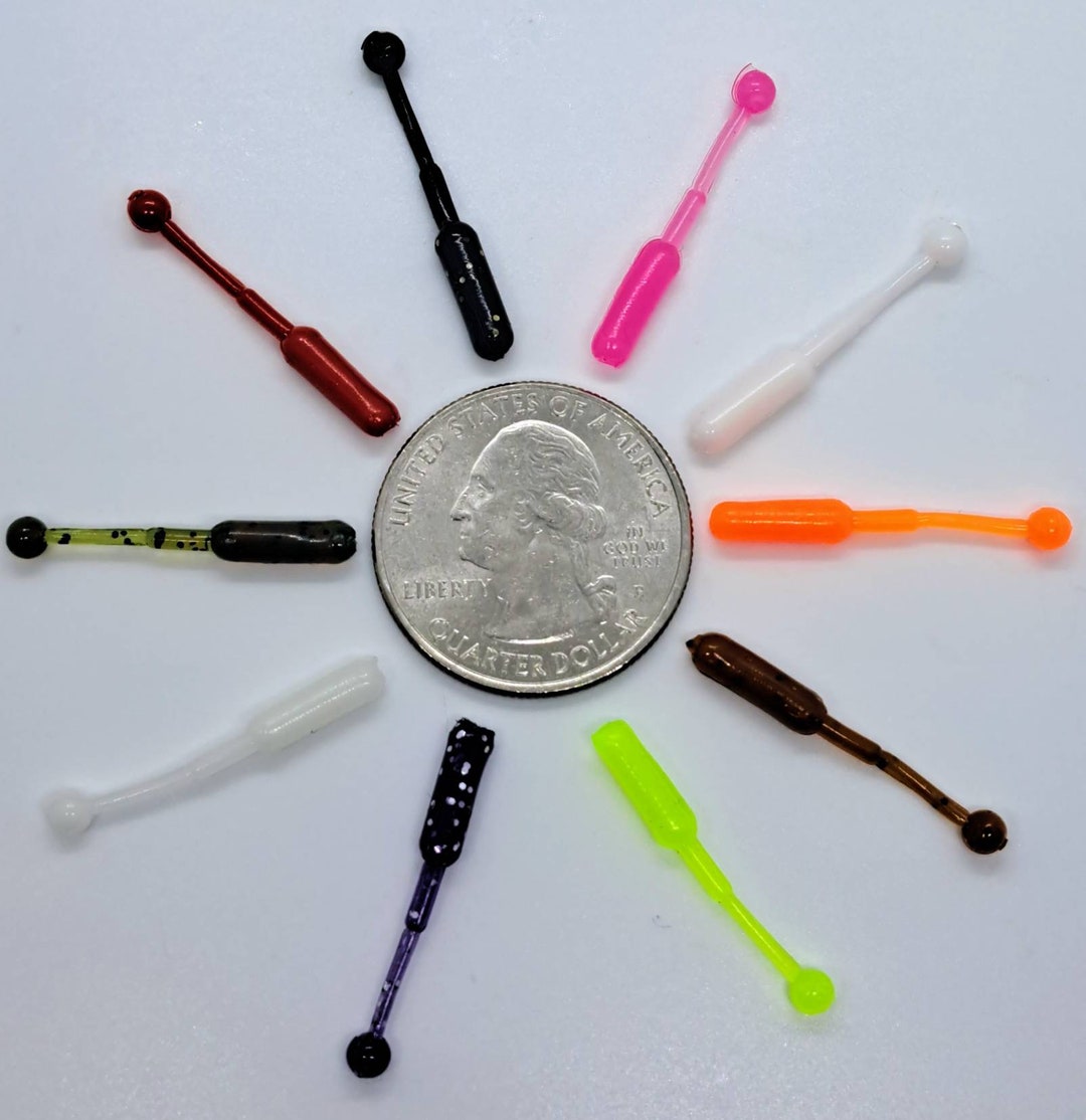 Panfish Plastics 1 Ball Tails 12 Ct. - Etsy