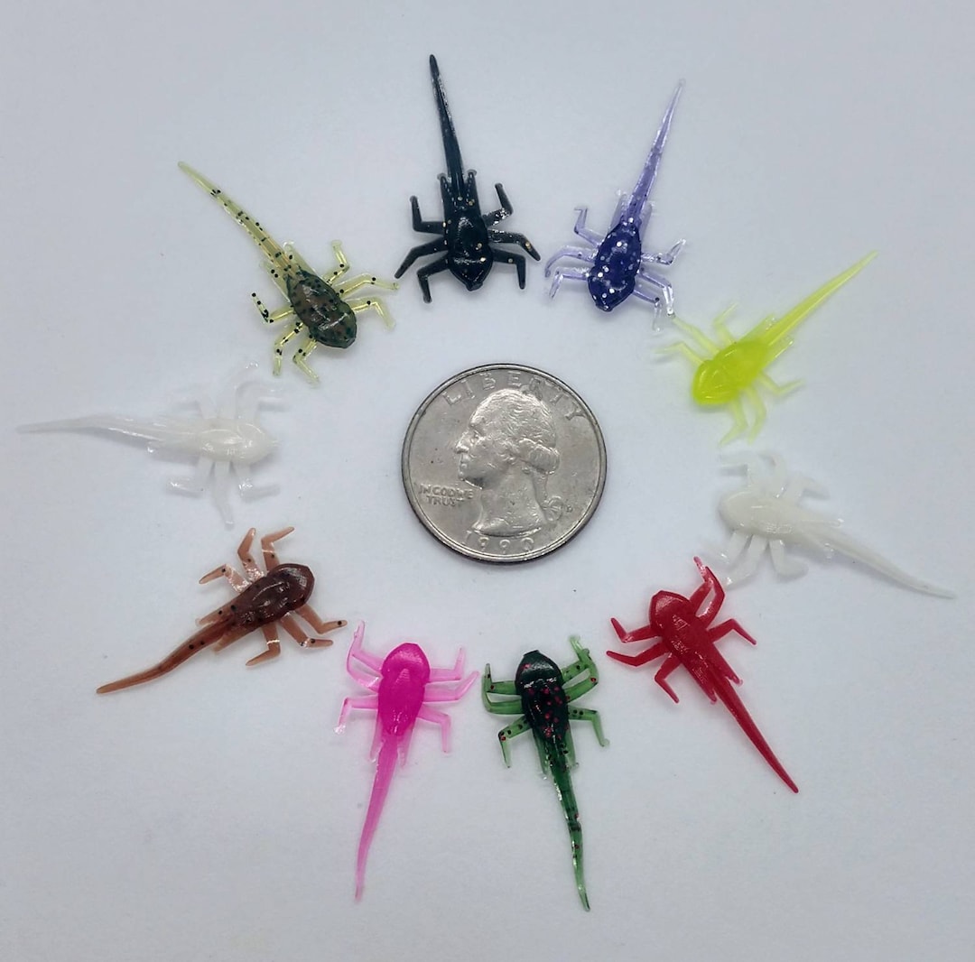 Panfish Plastics- 1" Spider Mites- 8 Ct. - Etsy