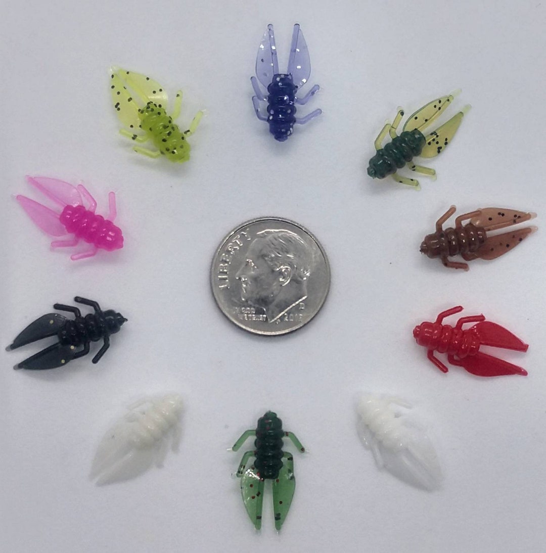 Panfish Plastics- 3/4" Craw Bugs- 10 Ct. - Etsy