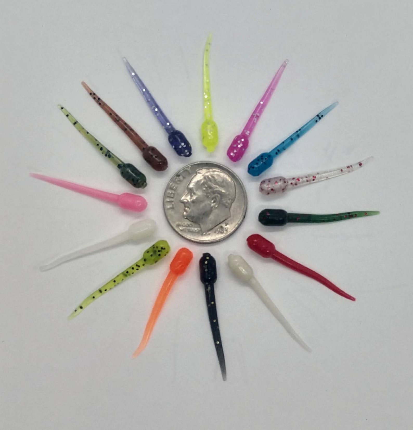 Panfish Plastics- 1" Ice Stingers- 10 Ct. - Etsy