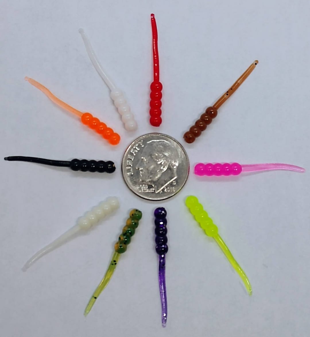 Panfish Plastics 1.1 Wax Wigglers 12 Ct. - Etsy