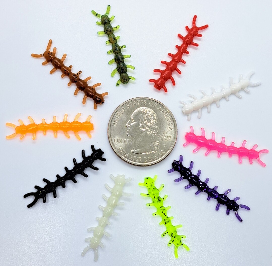 Panfish Plastics 1 Ribbon Worms 12 Count - Etsy