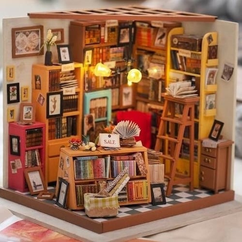 DIY Kit Kit for Miniature House Sams Library DG102 Sam's - Etsy UK