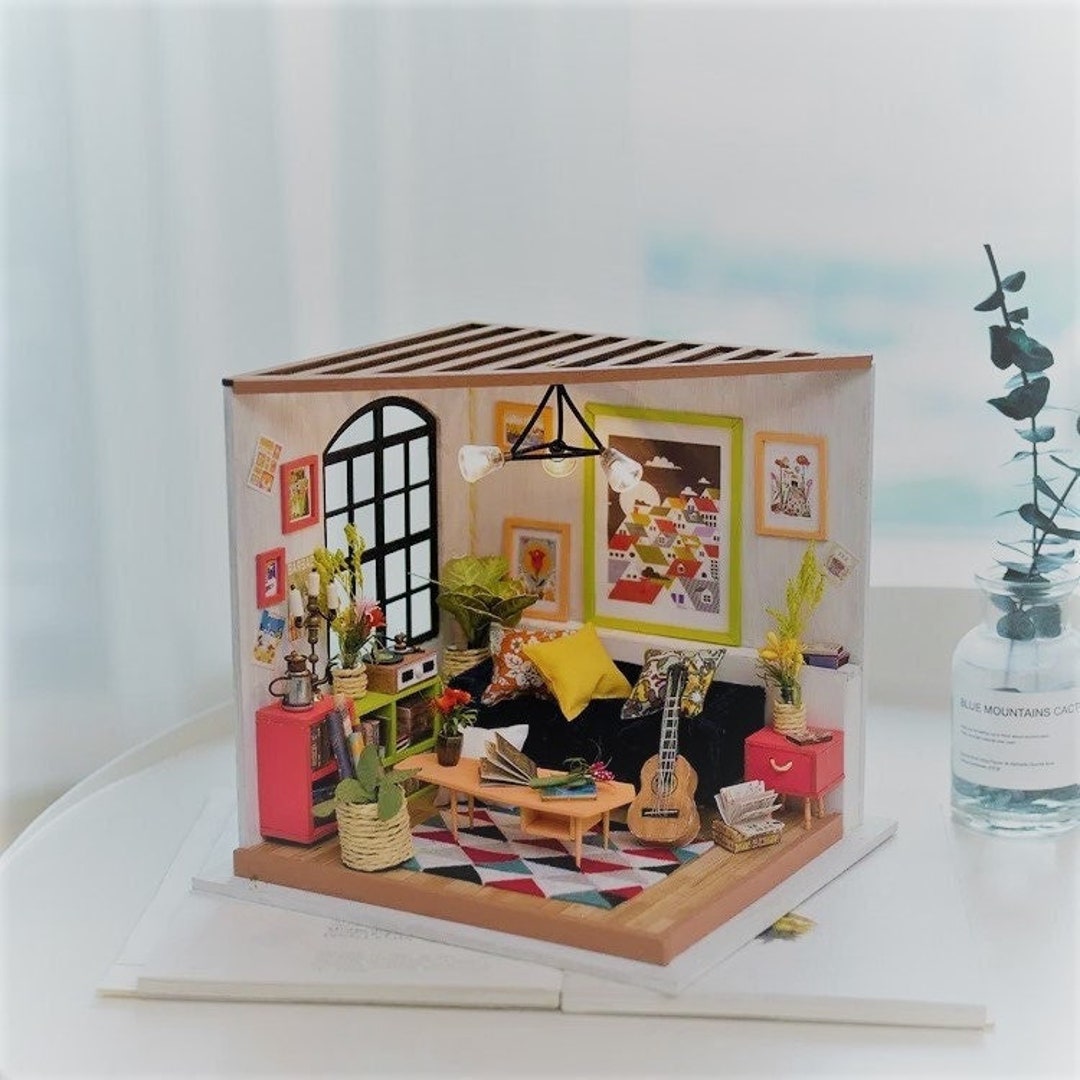 DIY Kit Kit for Miniature Room Living Room DG106 Locus's Sitting Room ...