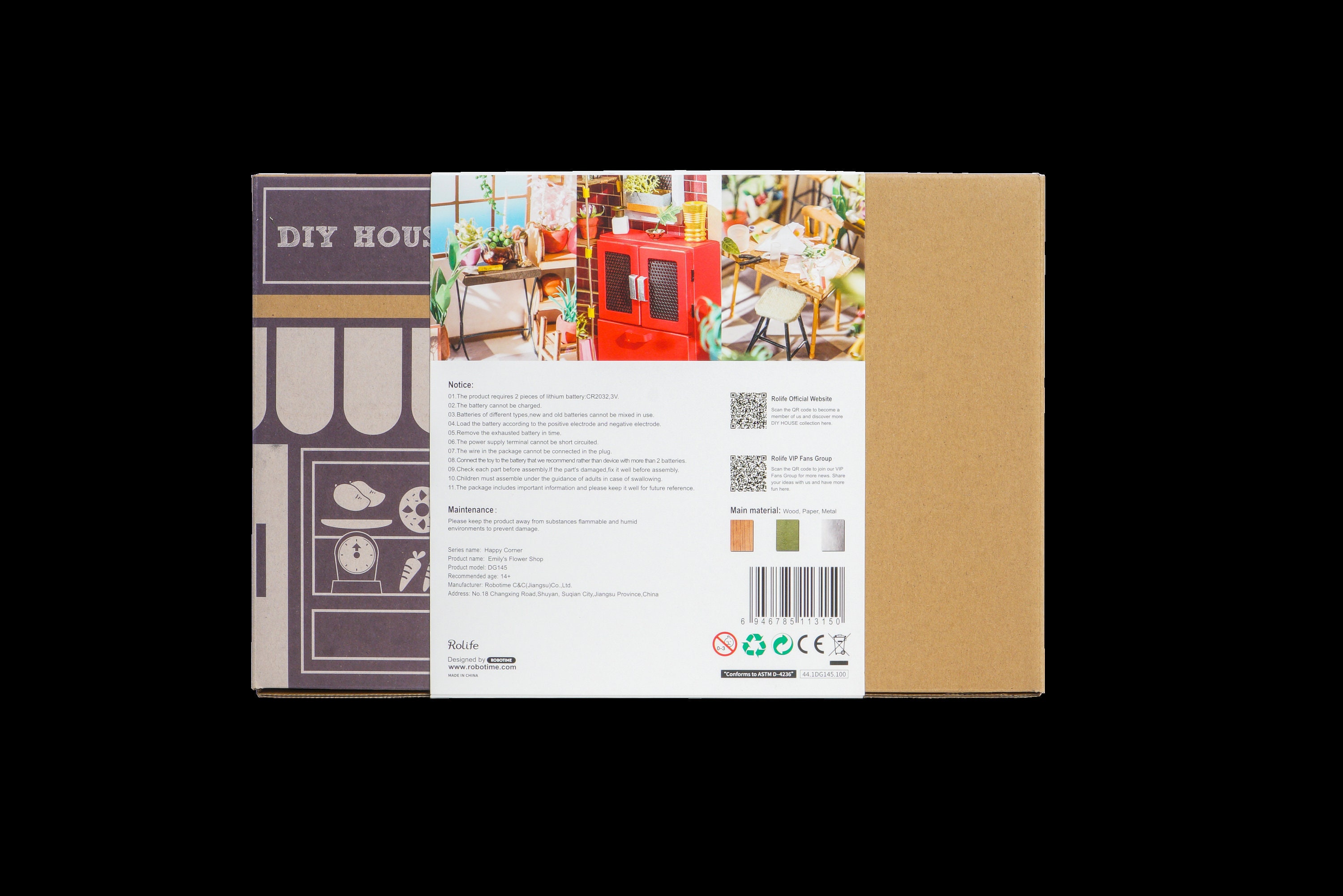 DIY Kit Miniature House Flower Shop DG145 Emily's Flower - Etsy UK