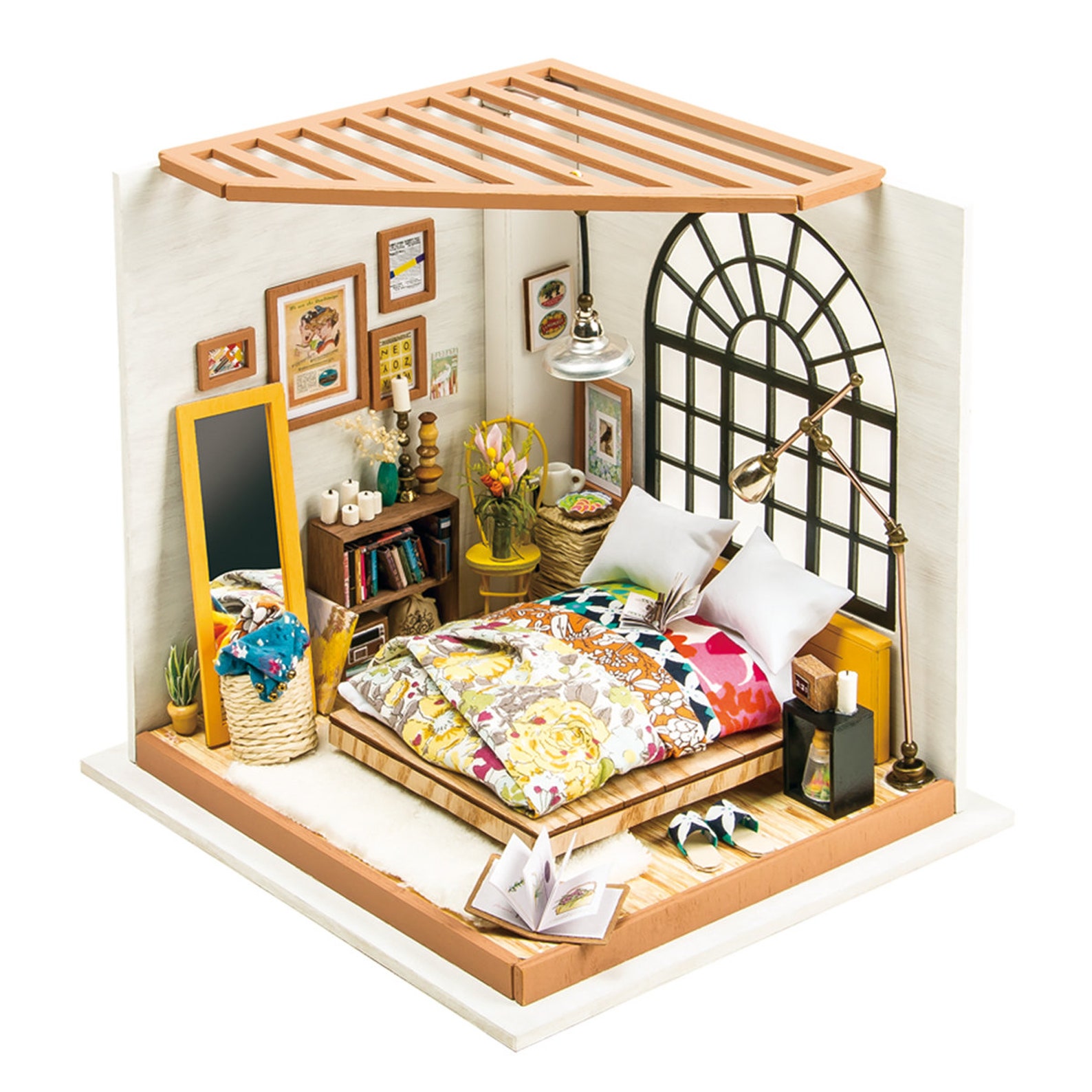 DIY Kit Bausatz für Miniatur Haus Alices Schlafzimmer DG107 | Etsy